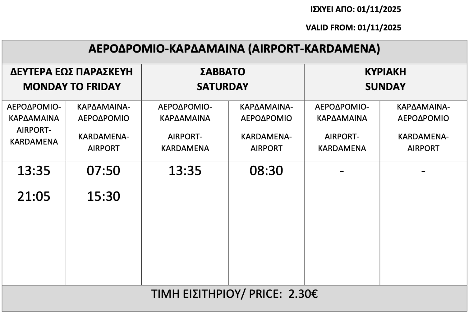 How to Get from Kos Airport by Bus: Routes, Prices & Schedules 2026