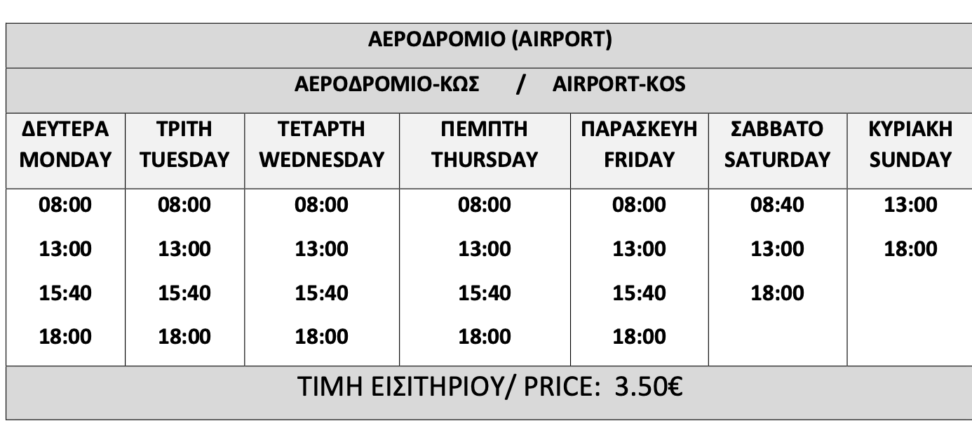 How to Get from Kos Airport by Bus: Routes, Prices & Schedules 2026
